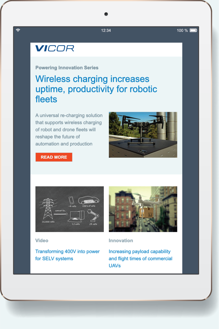 注册获取 Vicor 最新信息 | Vicor