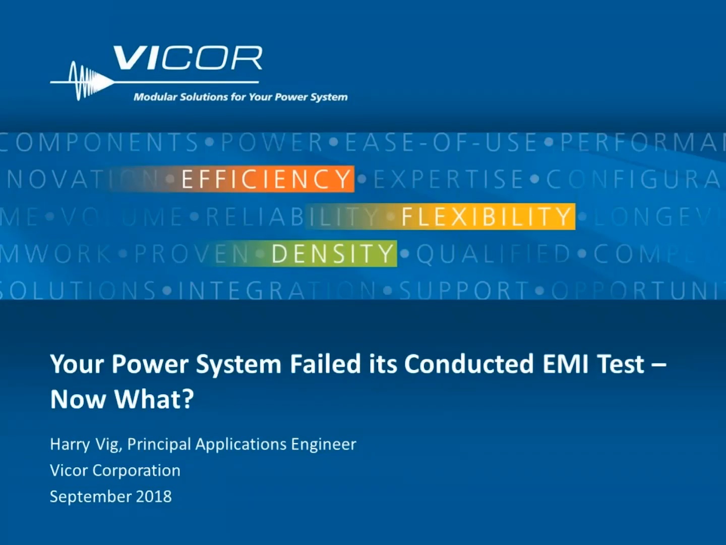 Webinar | Conducted EMI Test Failure LP (KR) | Vicor