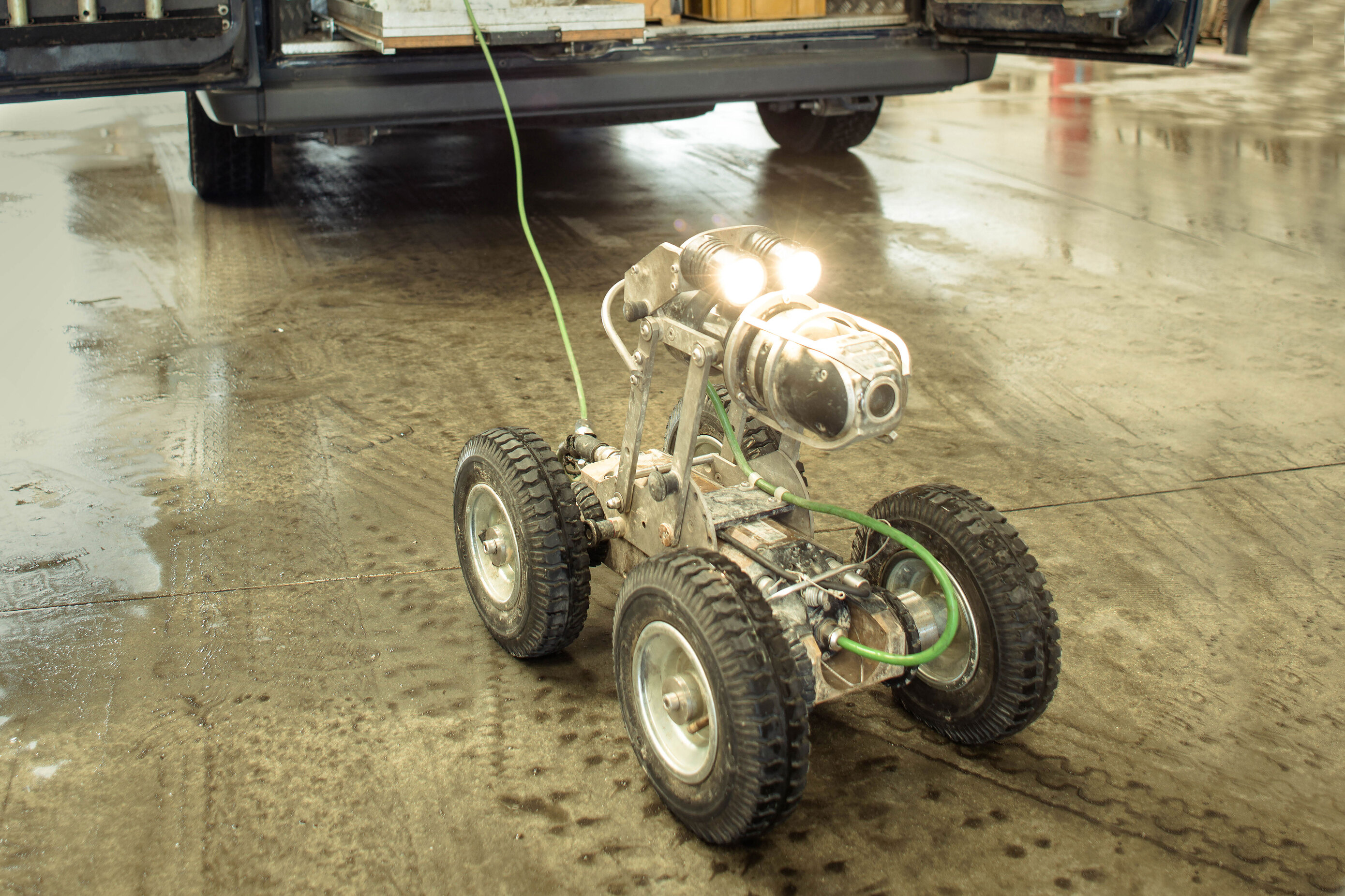 Sewer Inspection Robot for Low Weight, Low Noise Solution | Vicor